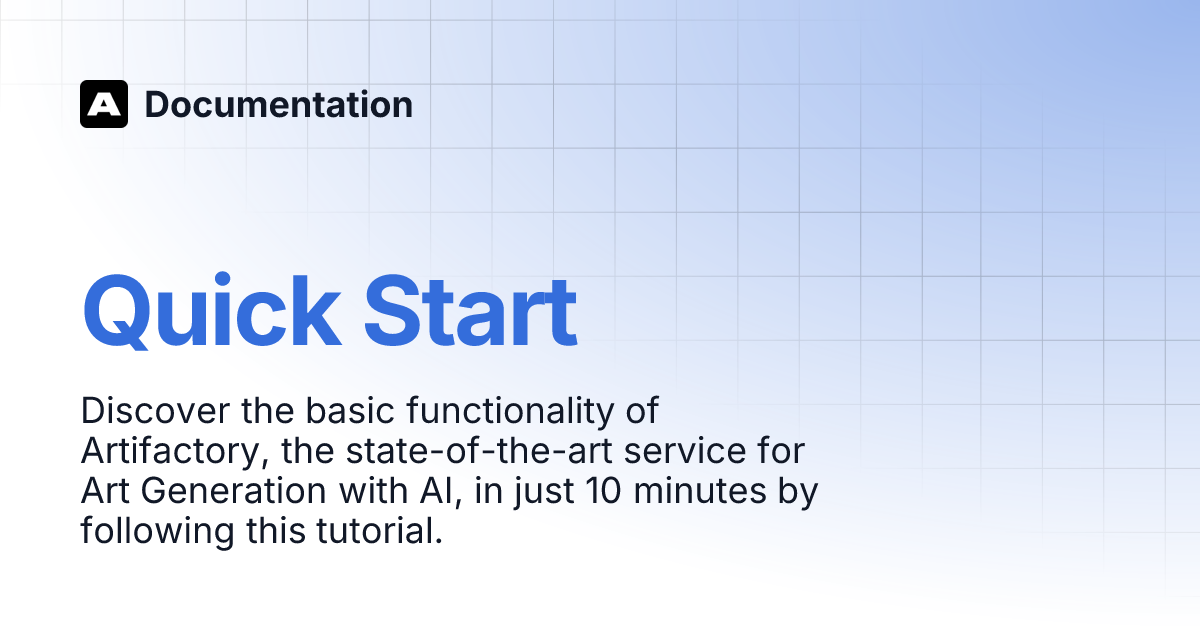 Quick Start | Documentation